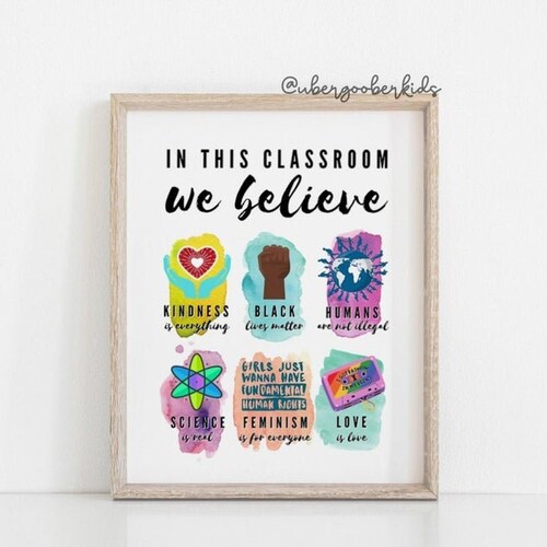 Everyone is Welcome Here Printable Wall Art Diversity - Etsy
