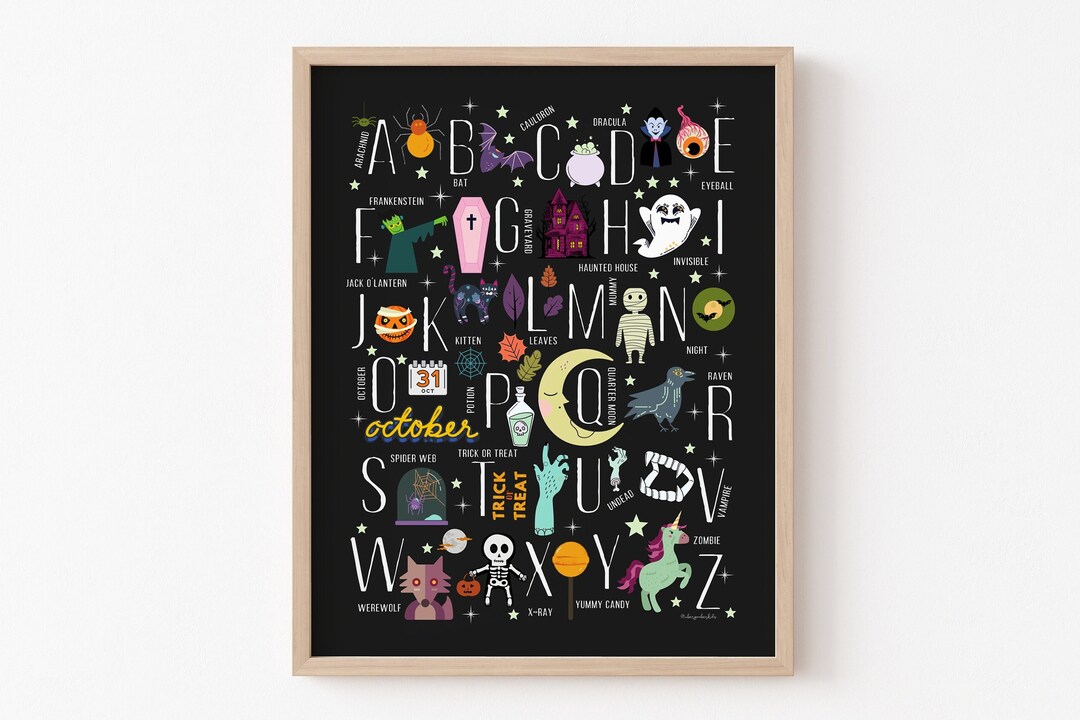 Halloween Decor, Halloween Classroom Decorations, Kids Halloween Prints ...