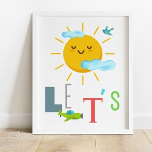 Playroom Wall Art Set of 3, Nursery Posters, Toddler Wall Art ...