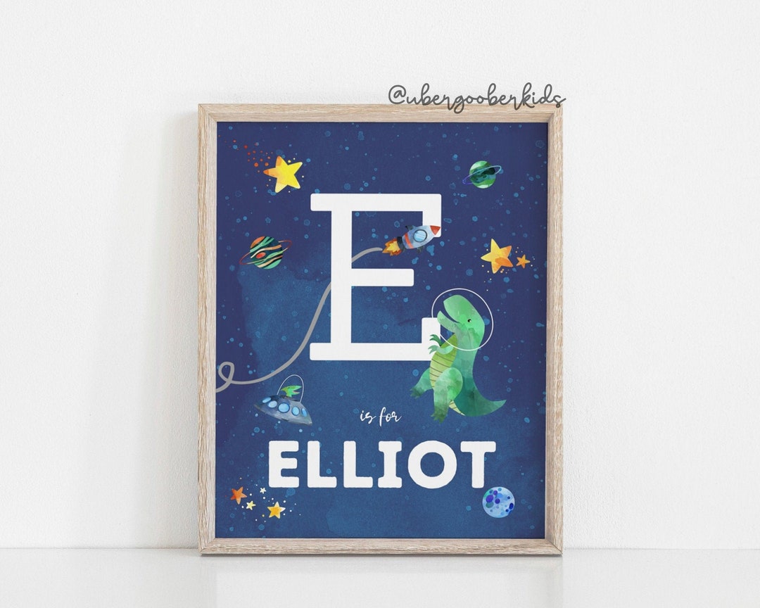 Space Wall Art, Printable Space Poster, Space Themed Nursery, Custom ...