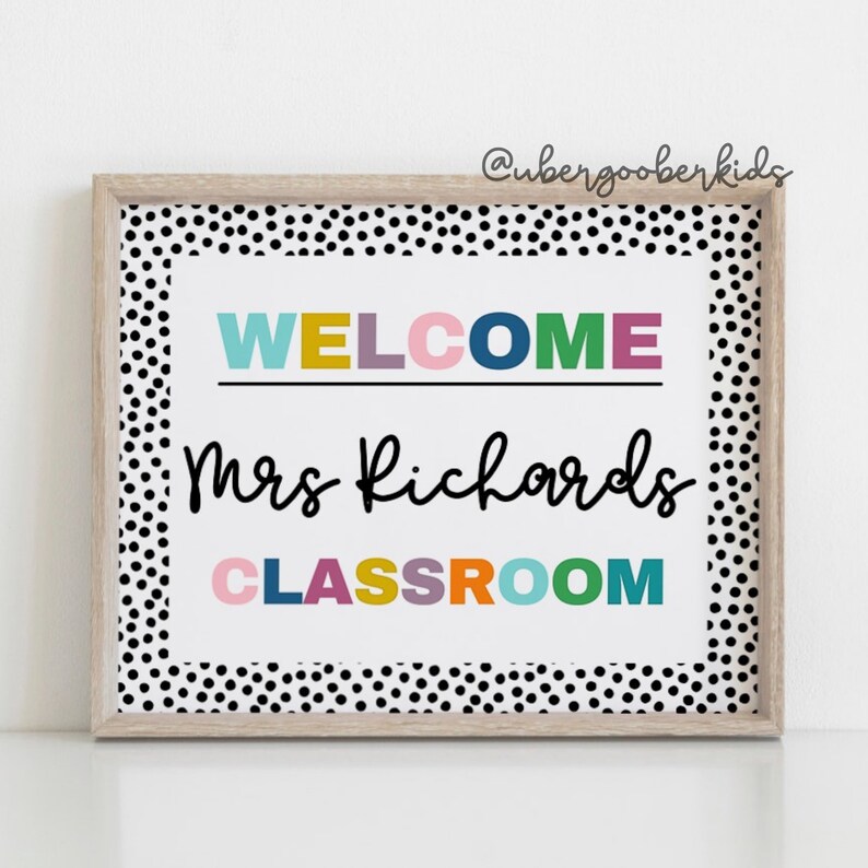 Classroom Wall Art Personalized Art Custom Name Teacher - Etsy
