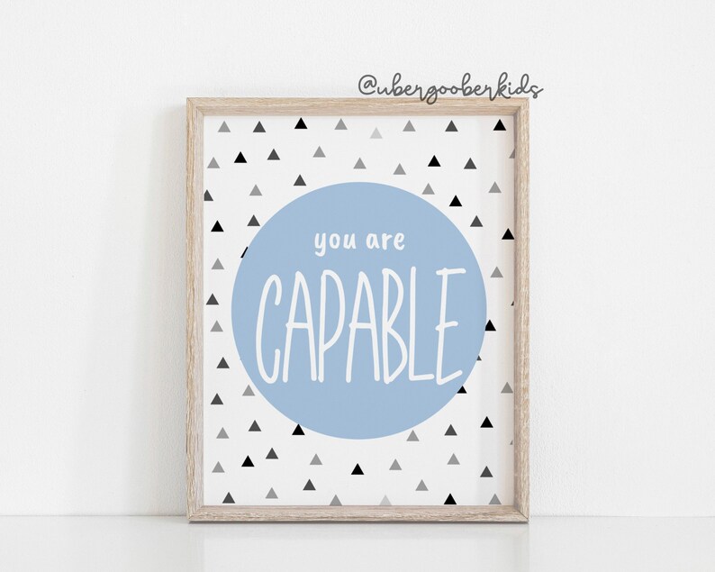 Playroom Wall Art Set, Positive Affirmations for Kids, Playroom Decor ...