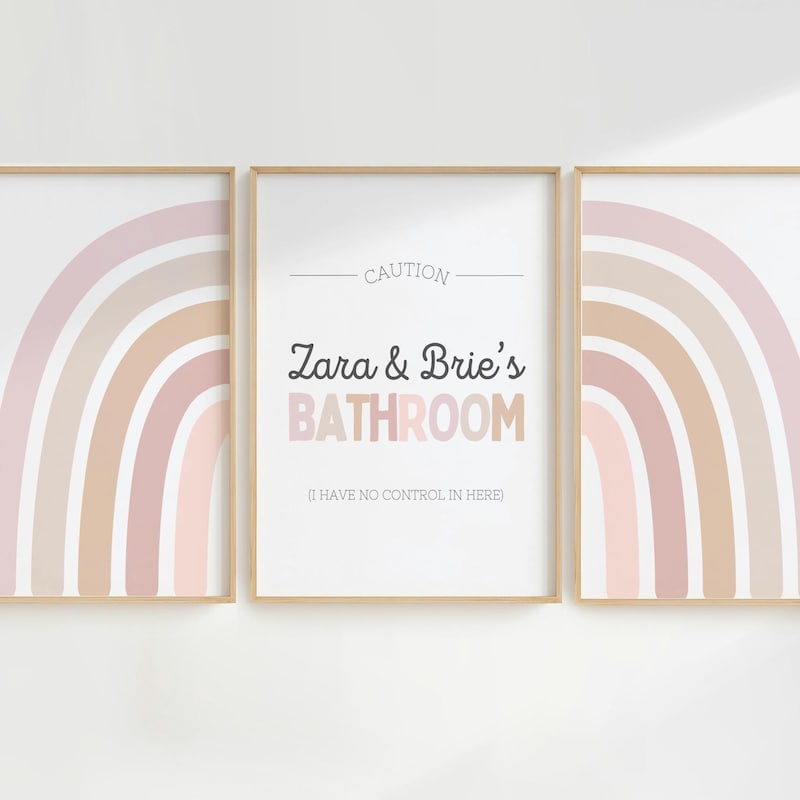 Rainbow Bathroom - Etsy