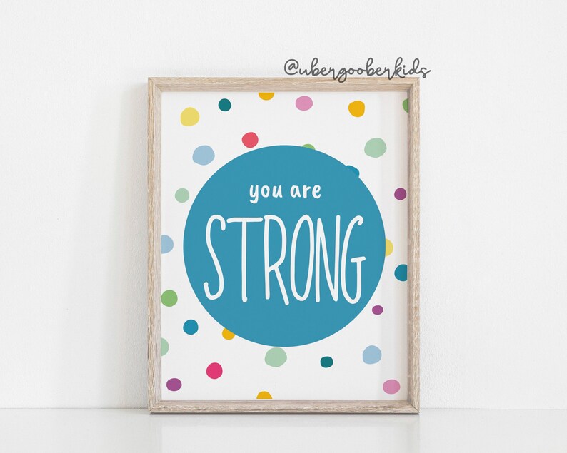 Playroom Wall Art Set, Positive Affirmations for Kids, Playroom Decor ...