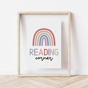 Reading Corner Sign, Playroom Poster, Playroom Decor, Playroom Sign ...