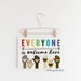 Everyone Welcome Here, Diversity Art, Classroom Decor, Educational Wall ...