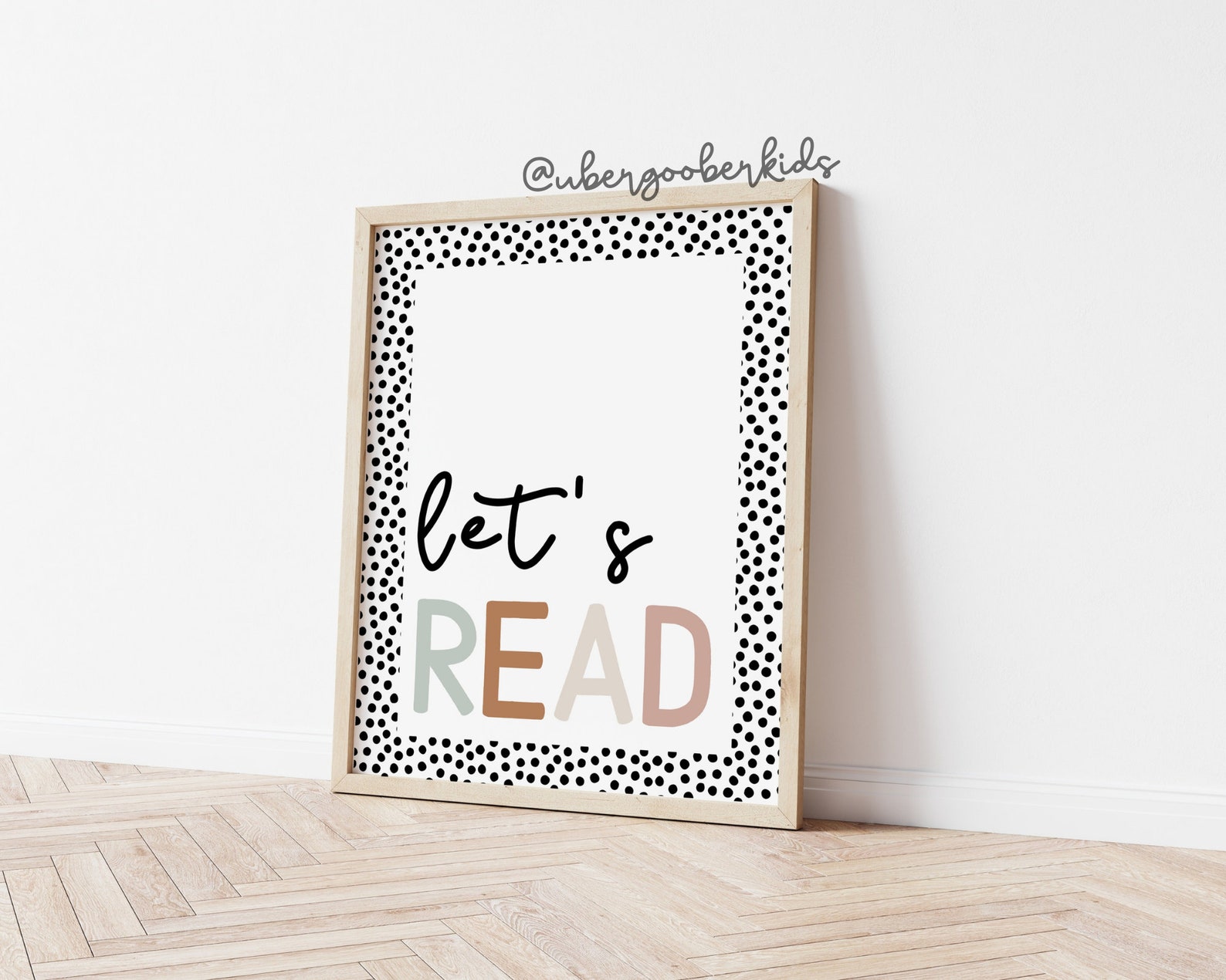Let's Read Wall Art Classroom Art Playroom Wall Decor - Etsy