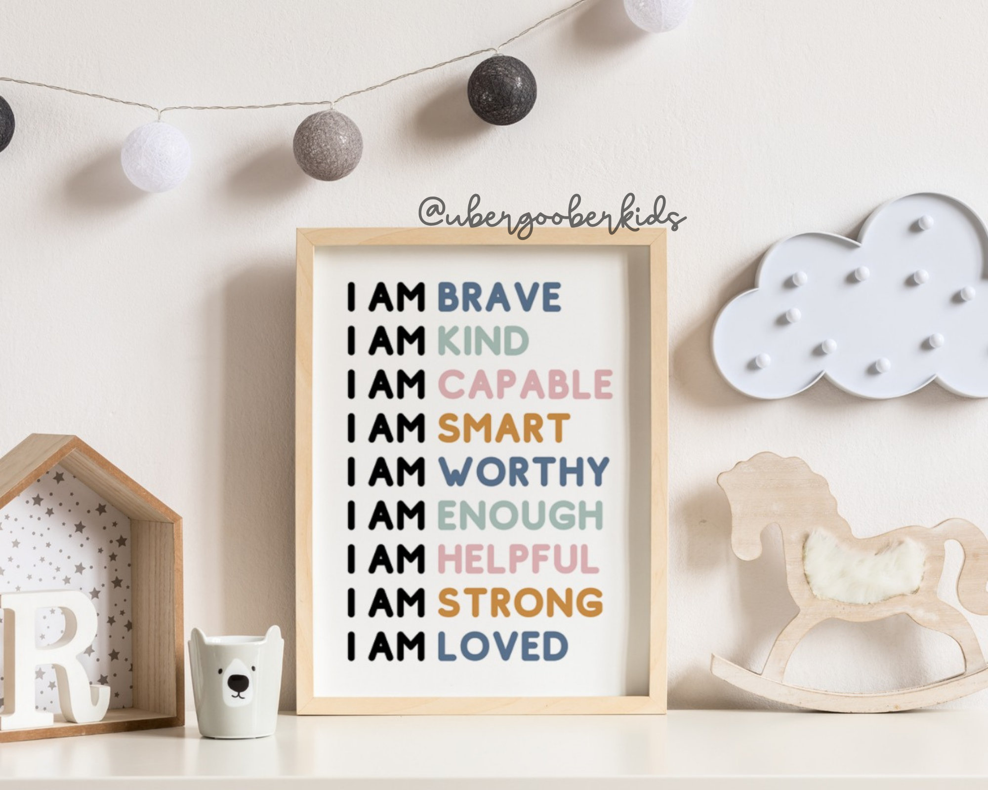 Bathroom Affirmation Print Kids Bathroom Decor Positive - Etsy