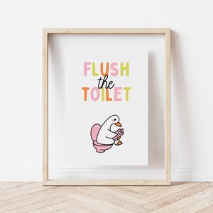 Duck Themed Bathroom Wall Art Set, Wash Your Hands, Brush Your Teeth ...