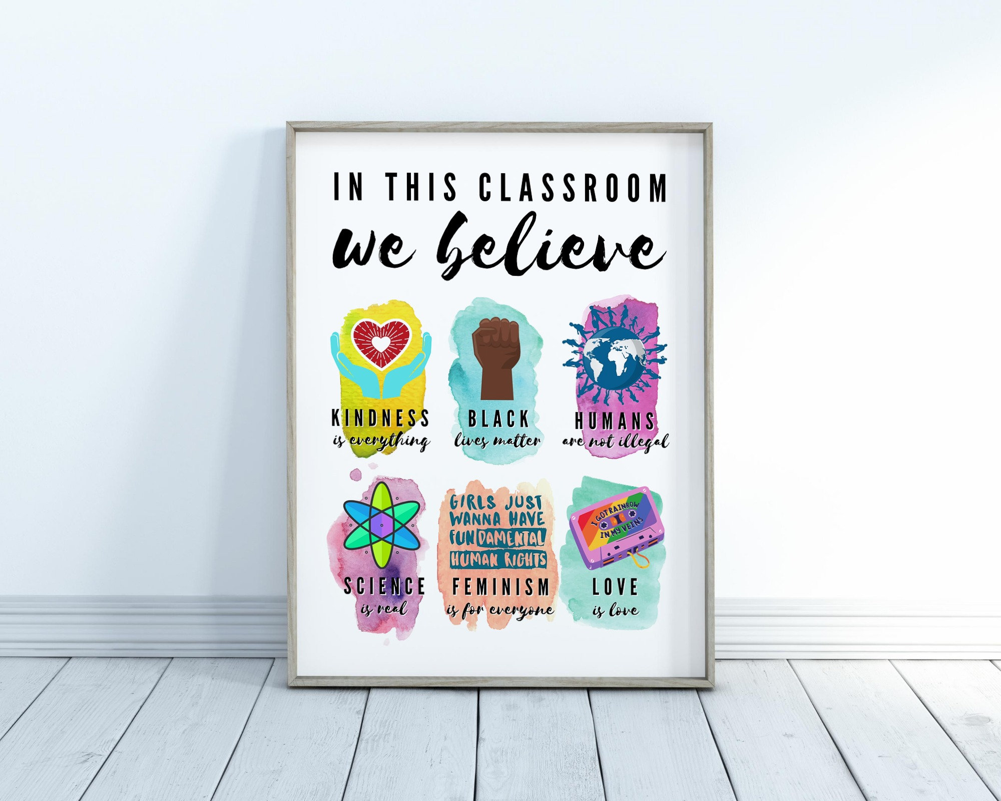 Classroom Art Set of 2 Classroom Posters Educational School | Etsy