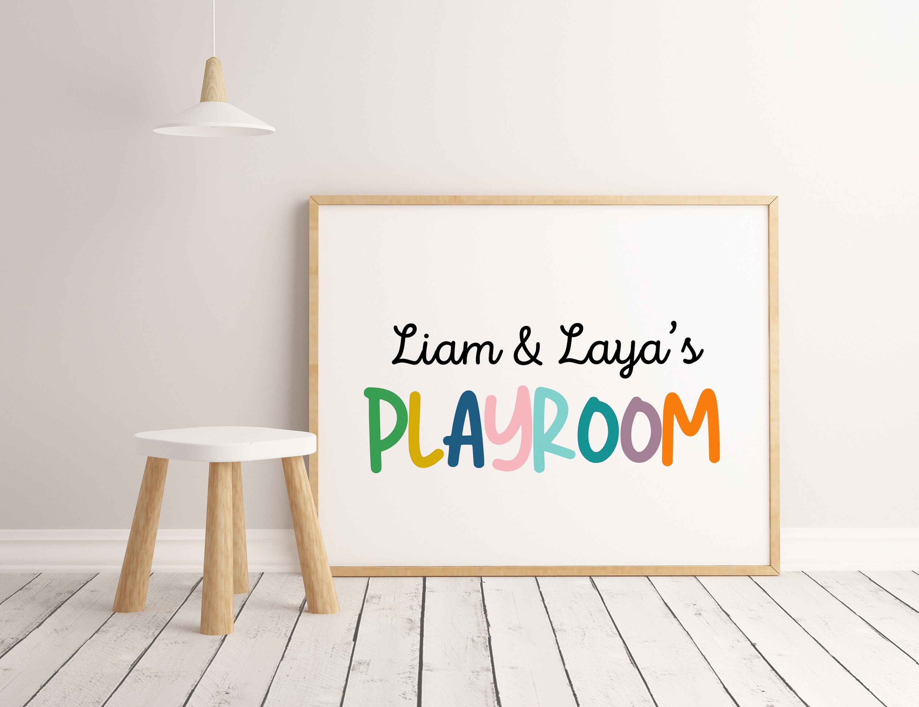 Playroom Sign Personalized, Playroom Wall Art, Playroom Decor, Playroom ...