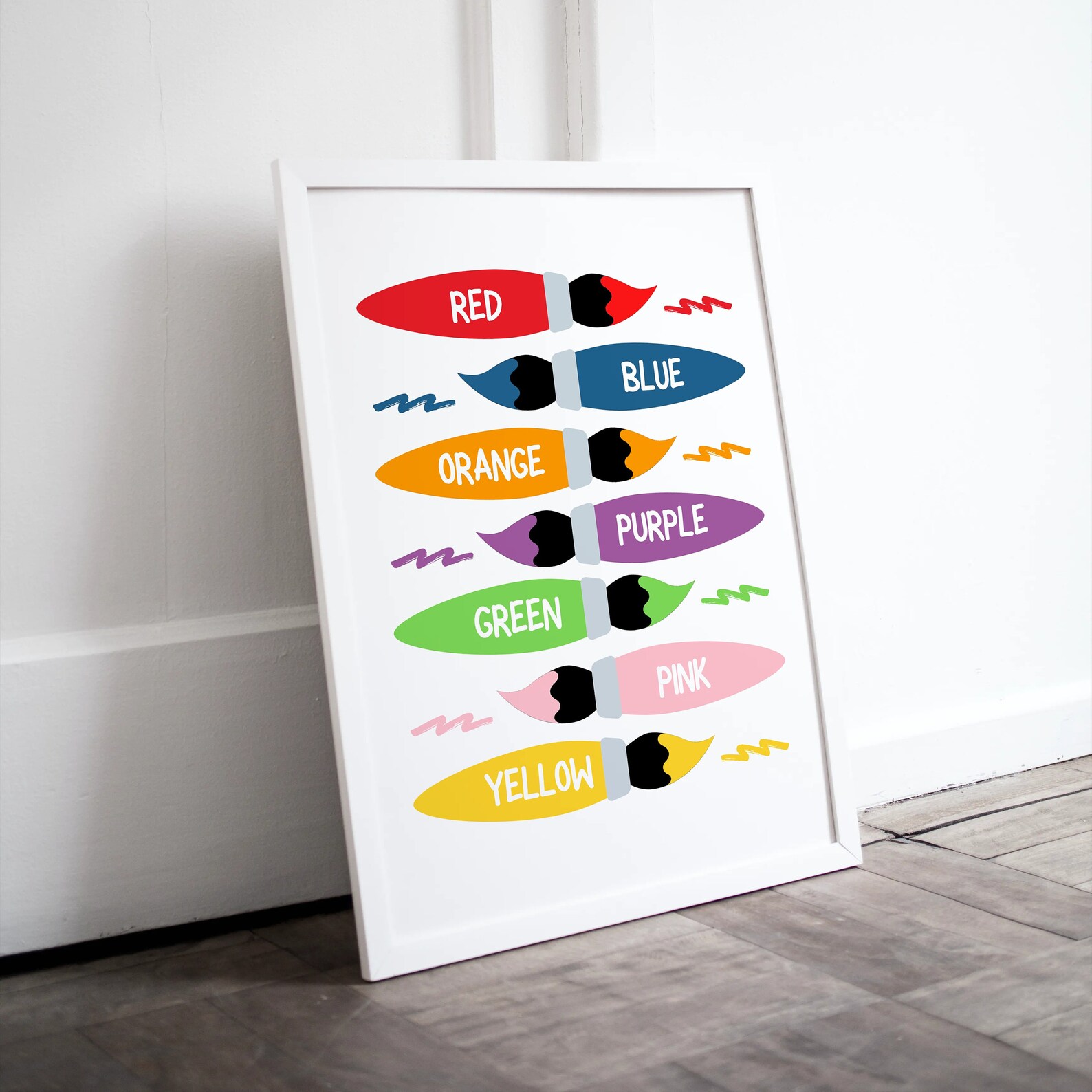 Playroom Wall Art Set Set of 6 Educational Prints Classroom | Etsy