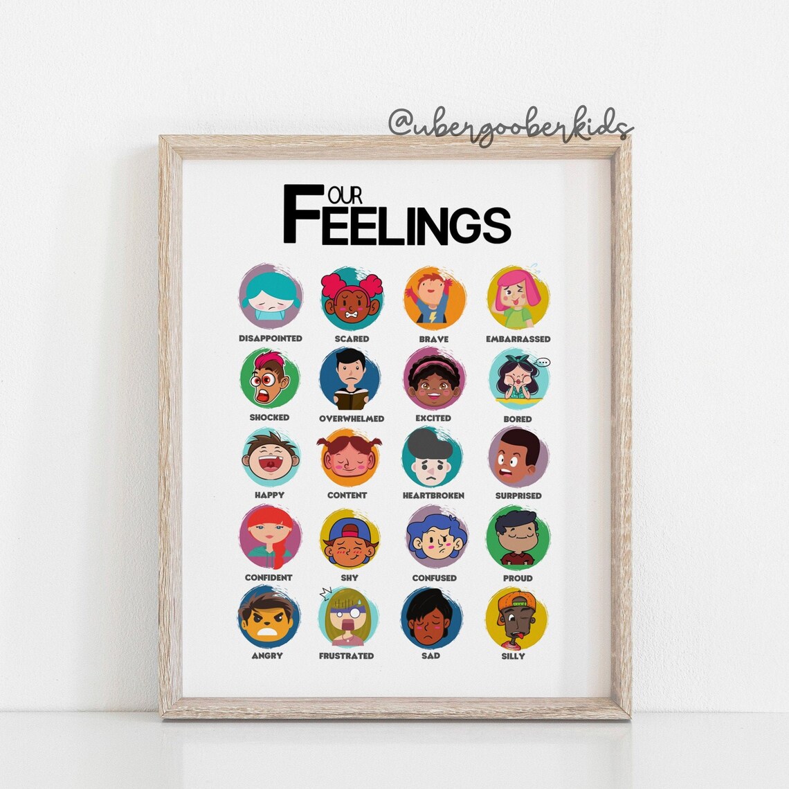 Printable Feelings Chart Diversity Classroom Poster - Etsy Canada