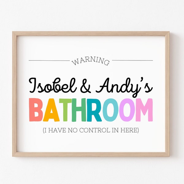 Kids Bathroom Signs - Etsy