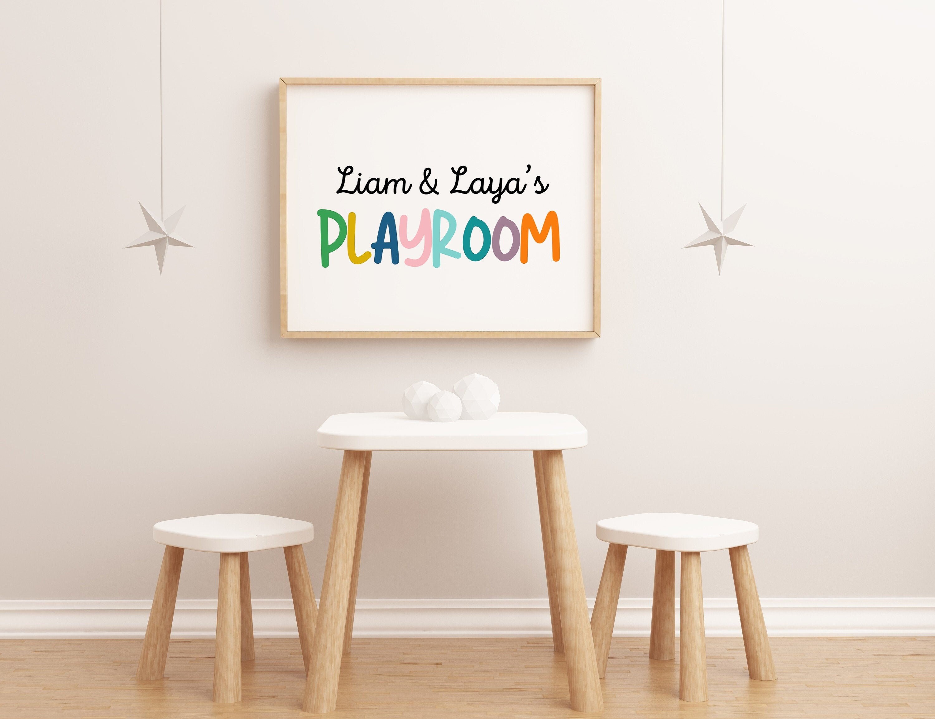 Playroom Sign Personalized, Playroom Wall Art, Playroom Decor, Playroom ...