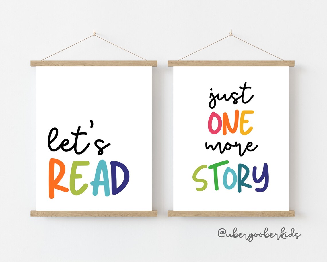Reading Corner Wall Art Classroom Art Playroom Wall Decor - Etsy