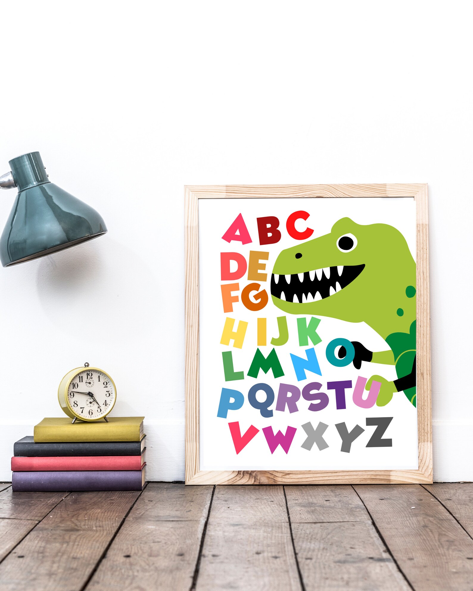 Dinosaur ABC Poster Alphabet Print Dinosaur Gift Nursery | Etsy