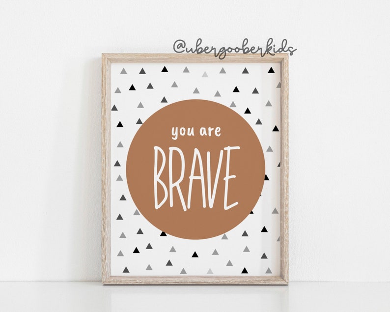 Positive Affirmations Print Set, Gender Neutral Wall Art, Earth Tones ...