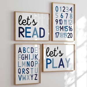 Set of Playroom Prints, Playroom Wall Decor, Nursery Wall Art, Play ...