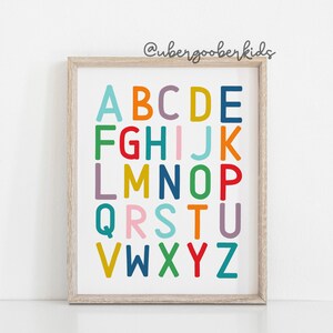Playroom Wall Art Set, Set of 6, French Educational Prints, Classroom ...