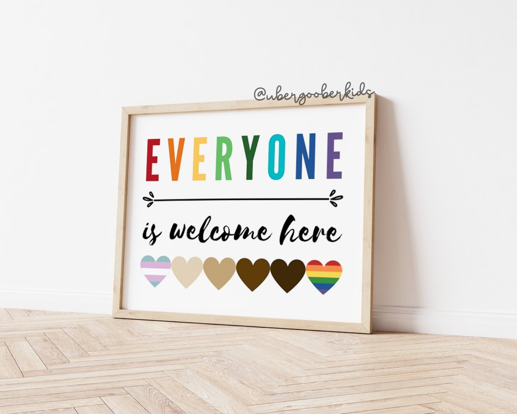 Everyone is Welcome Here All Are Welcome Here Sign Safe - Etsy
