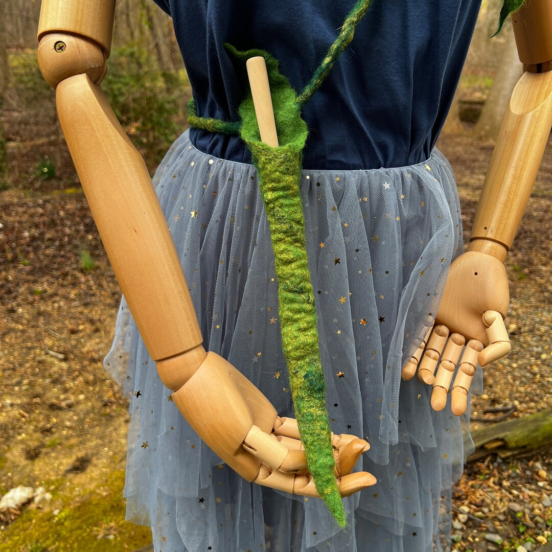 Magic Wizarding Wand Scabbard Holder Wet Felted - Etsy