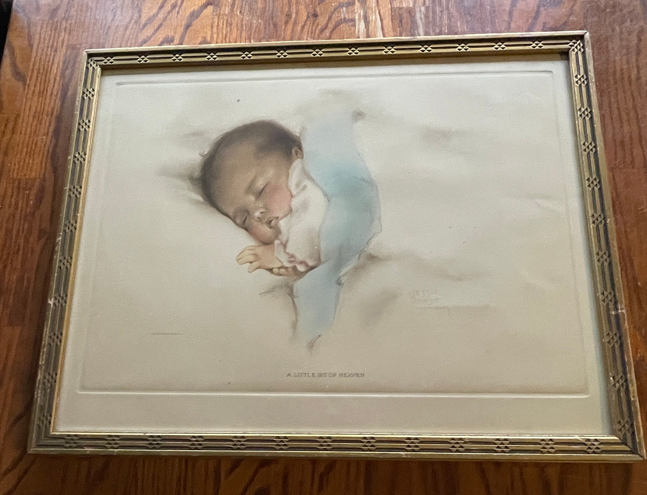 Bessie Pease Gutmann A Little Bit of Heaven Original Lithograph Print ...