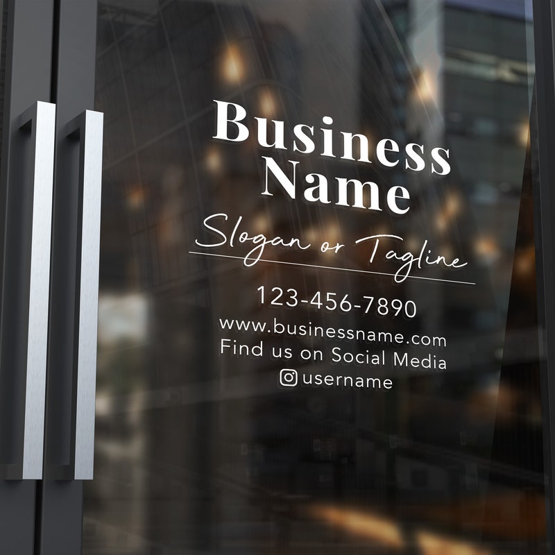 Storefront Window Decals - Etsy