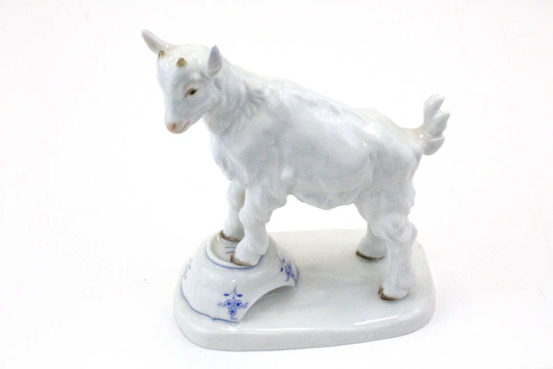 Meissen Porcelain Spilled Milk Goat Figurine Vintage Figure - Etsy