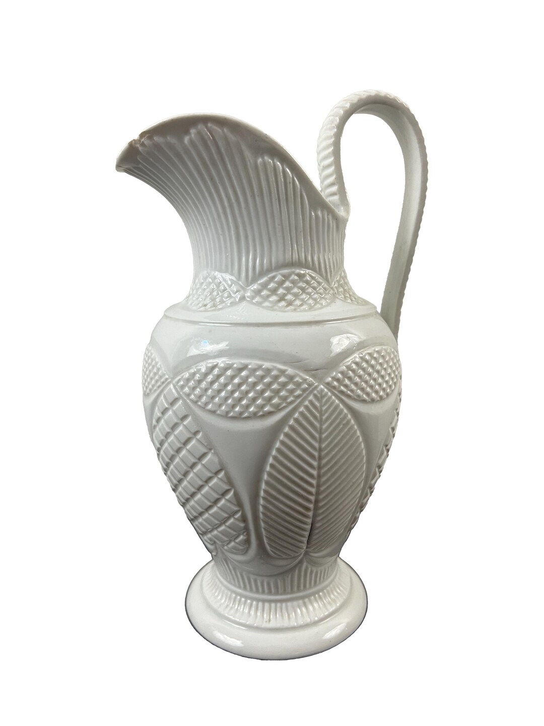 Meissen White Pitcher - Etsy