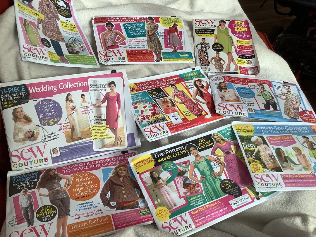 Nine New Sew Couture Sewing Patterns Ladies Fashion Bridal Kids Home ...