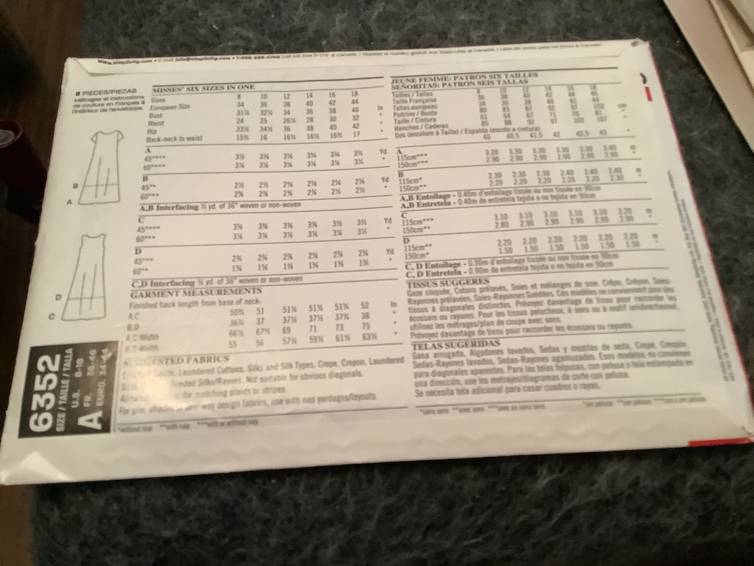 New Look New Sewing Pattern 6352 Misses Dresses Sizes 8-18 - Etsy