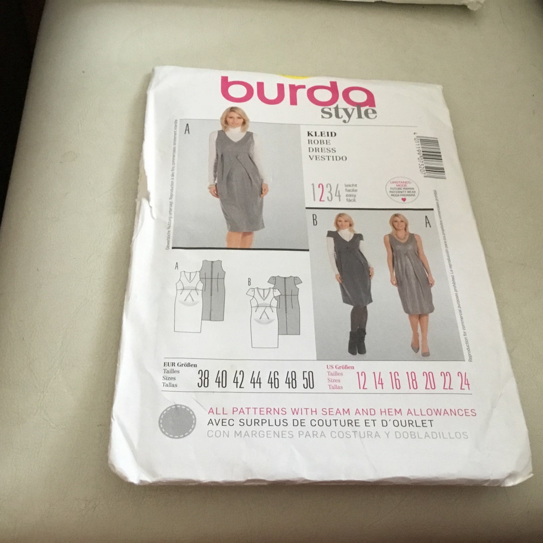 New BURDA Sewing Pattern 7320 Ladies Dress Sizes 12-24 - Etsy UK