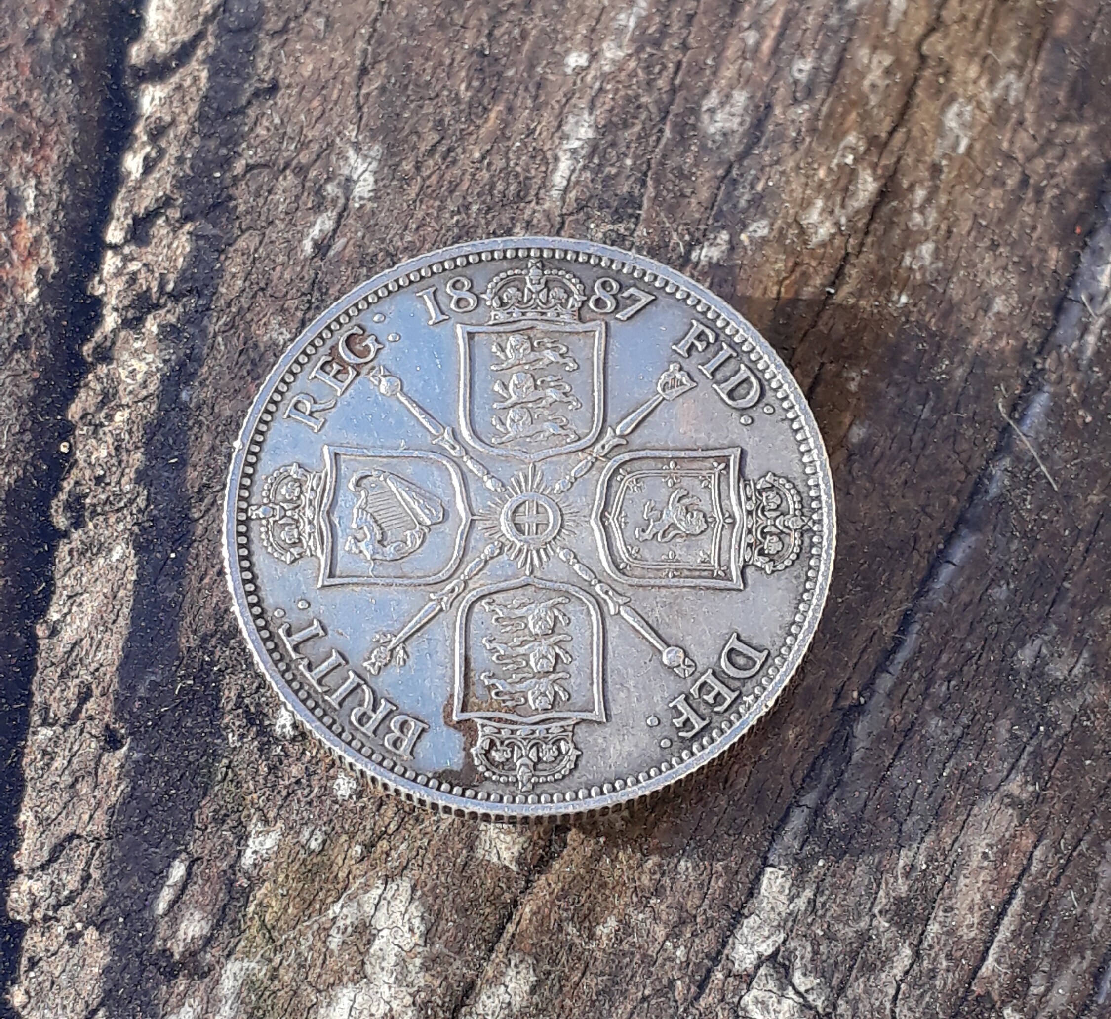 Sold Layaway 1887, Silver Double Florin, British Coin