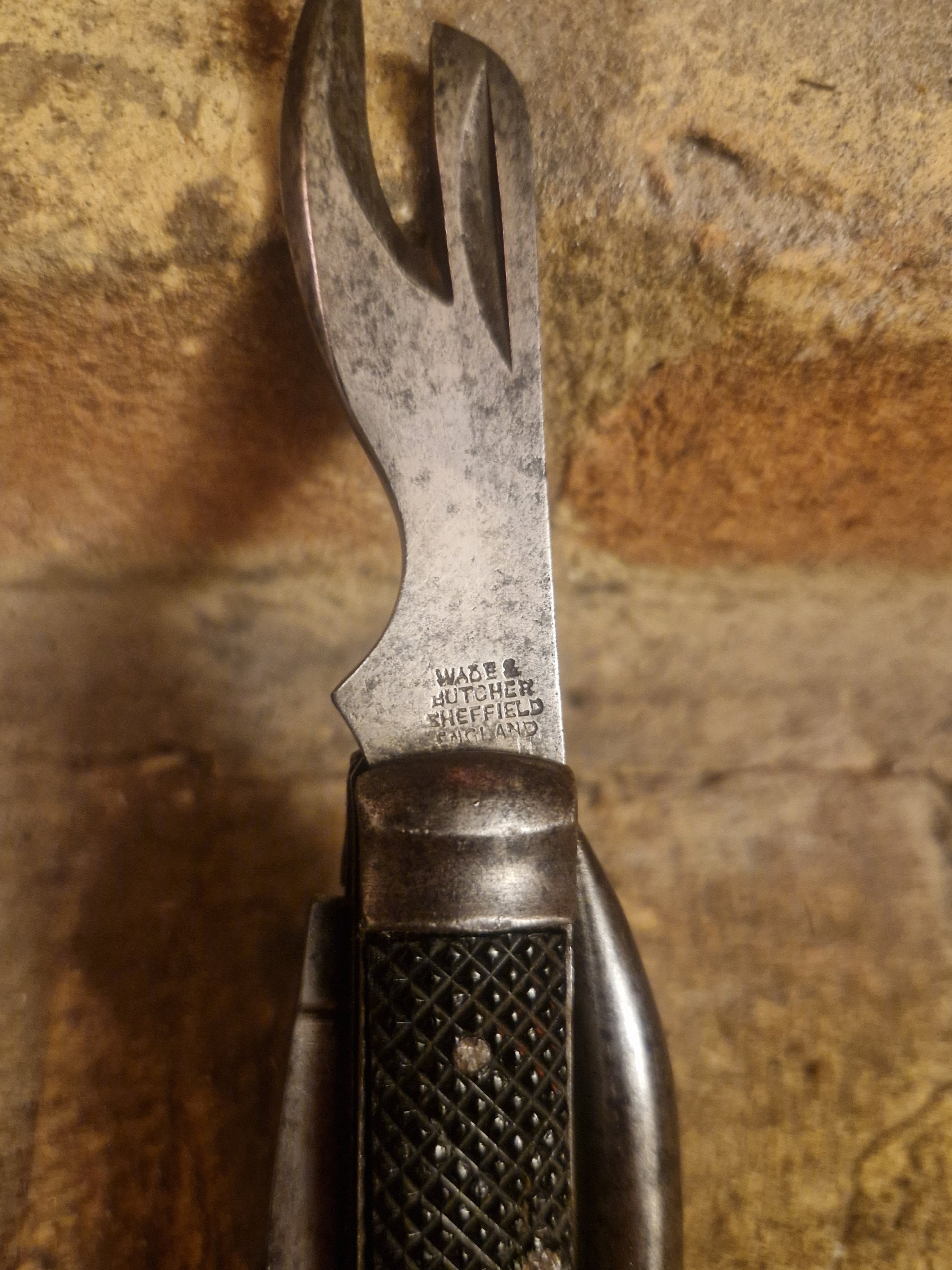 Vintage British Army Clasp Knife, c1940 Wade and Butcher
