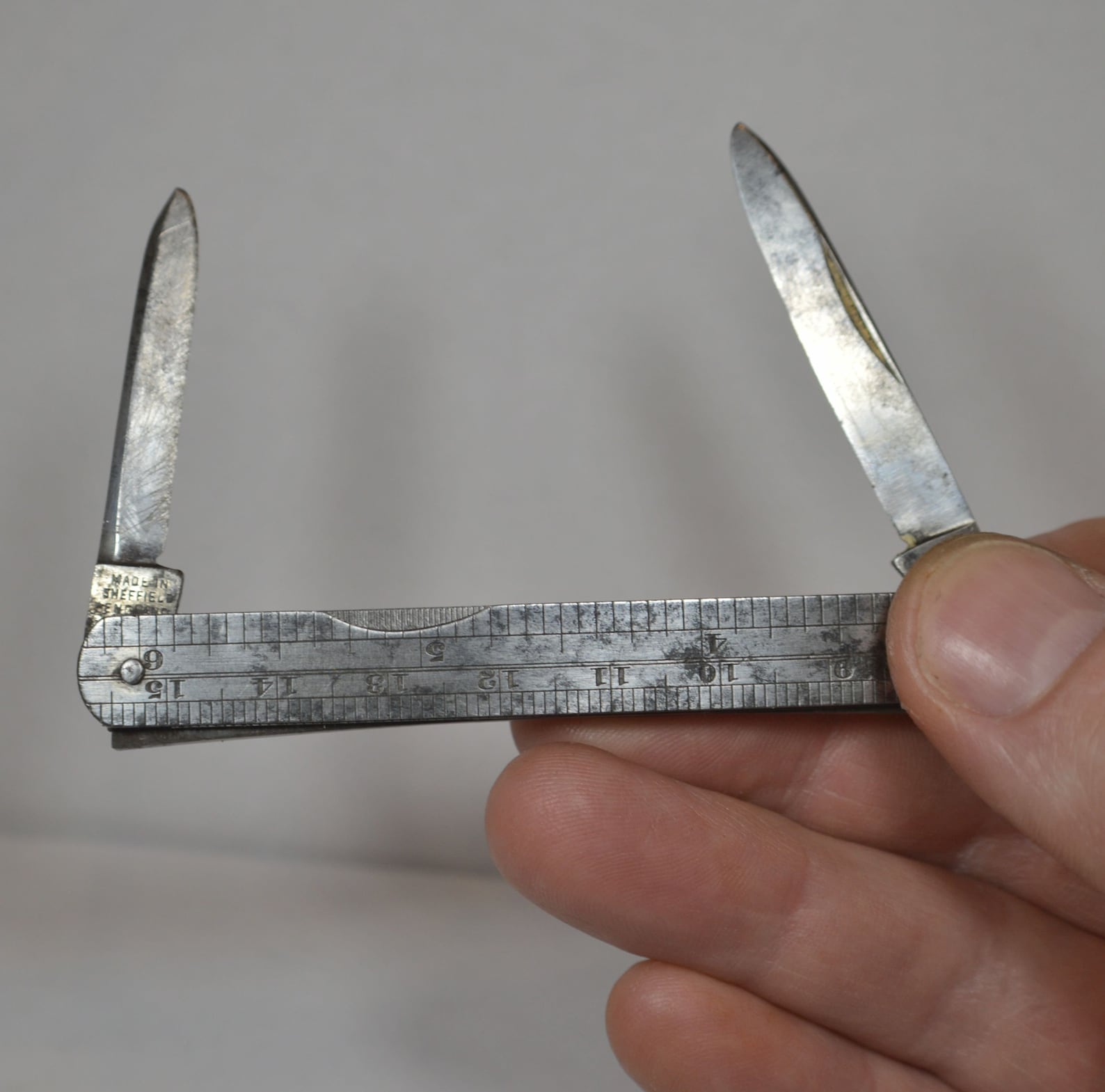 Antique Chesterman 9 Inch Ruler Pen Knife With 2 Blades | Etsy