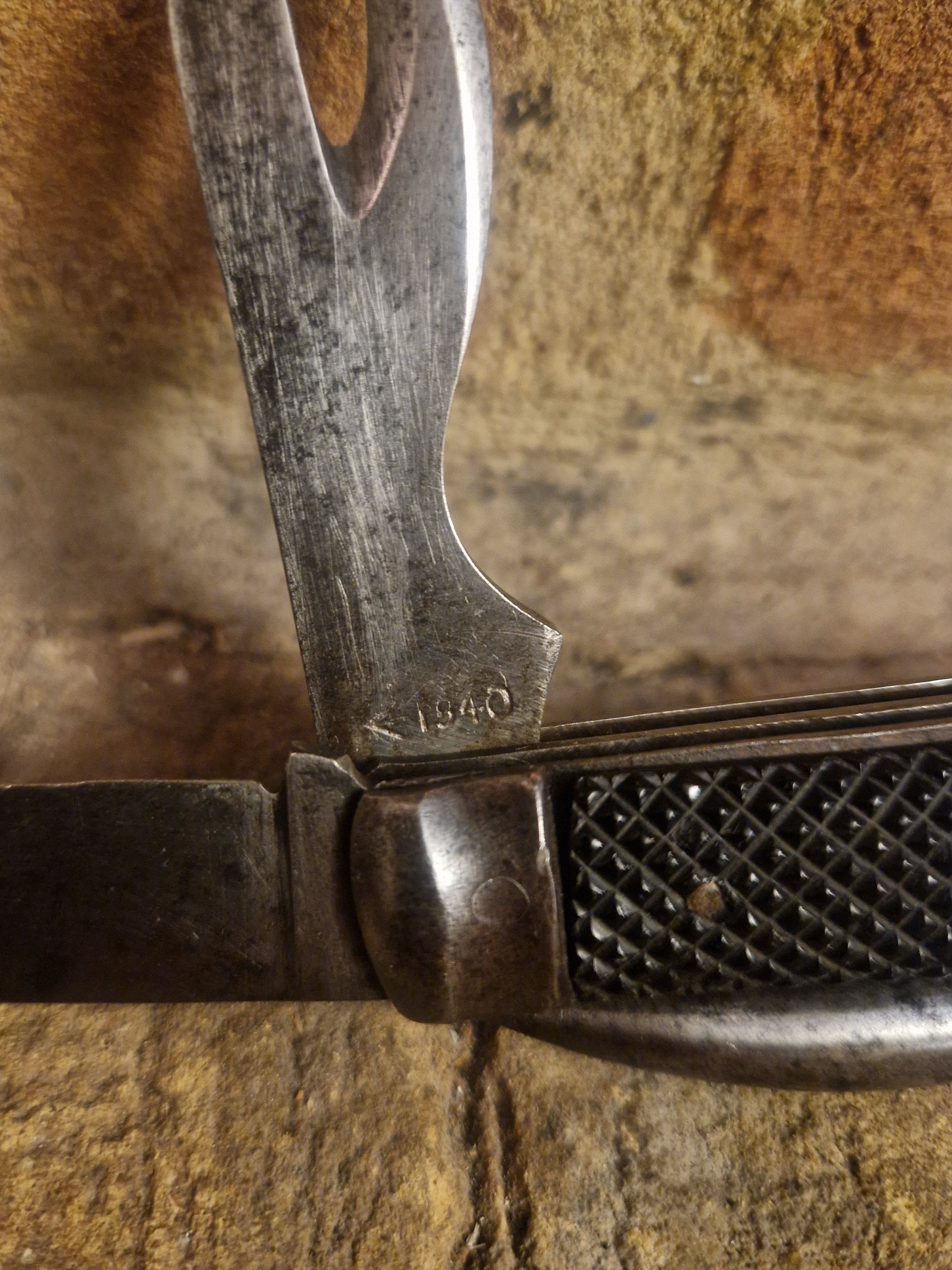 Vintage British Army Clasp Knife, c1940 Wade and Butcher