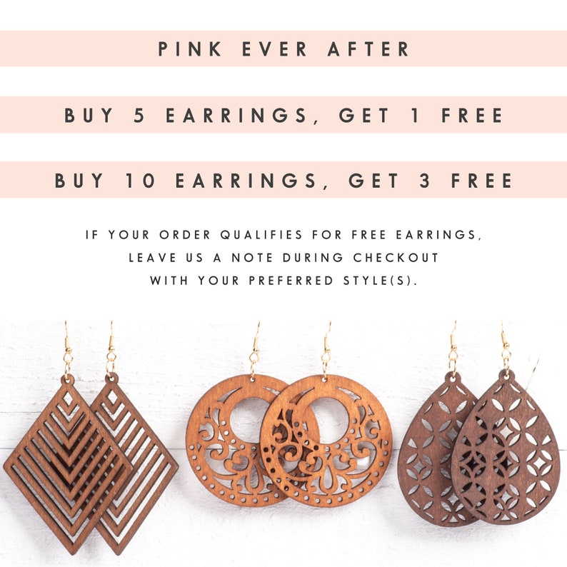 Wood Earrings 64 Styles of Wooden Earrings Wood Teardrop - Etsy