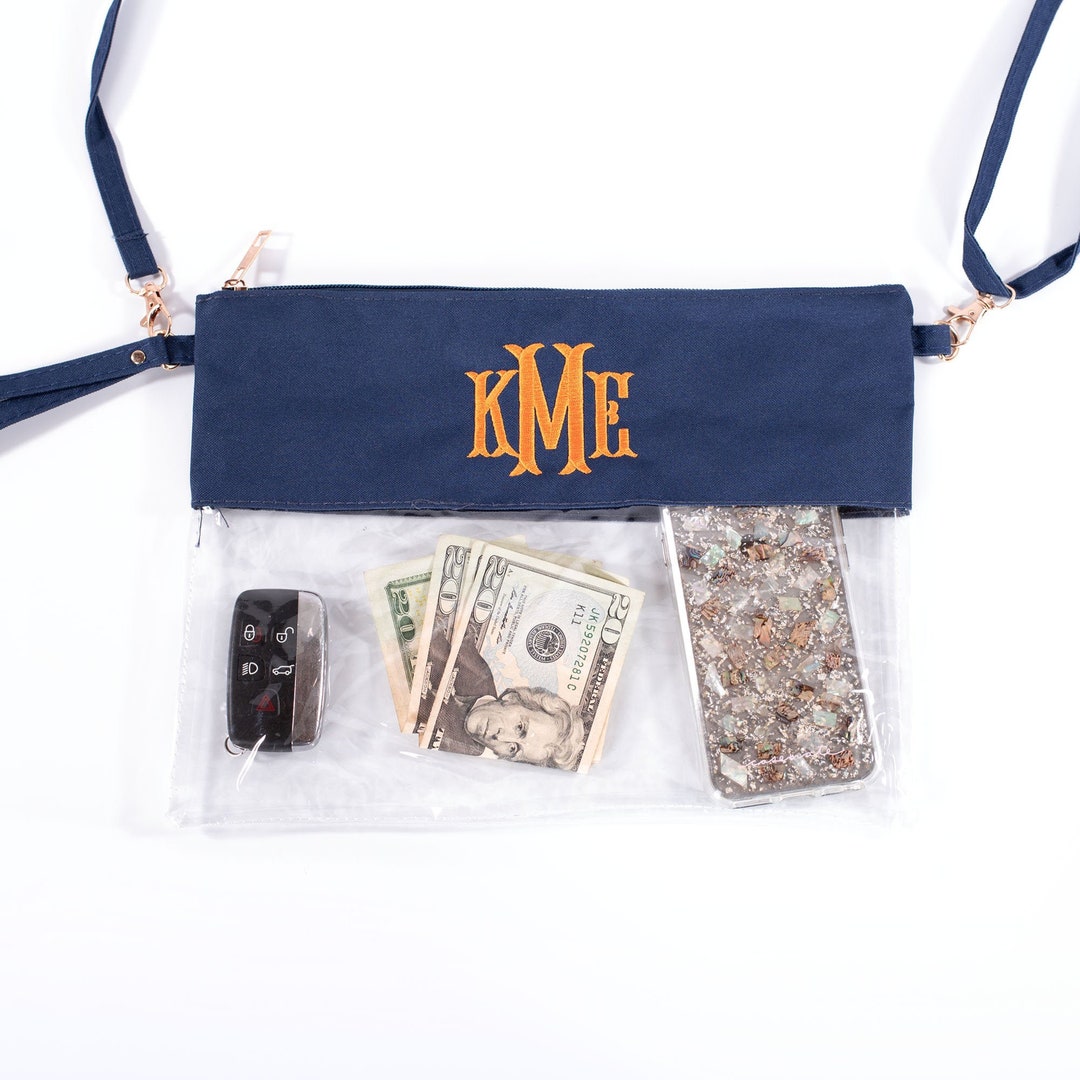 Monogrammed Clear Stadium Bags, Personalized Graduation Gift, Team ...