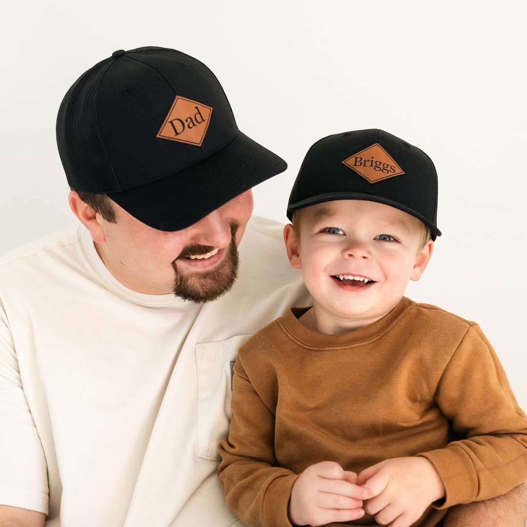 Personalized Dad Hats, Matching Patch Hats, Father's Day Gift for New ...