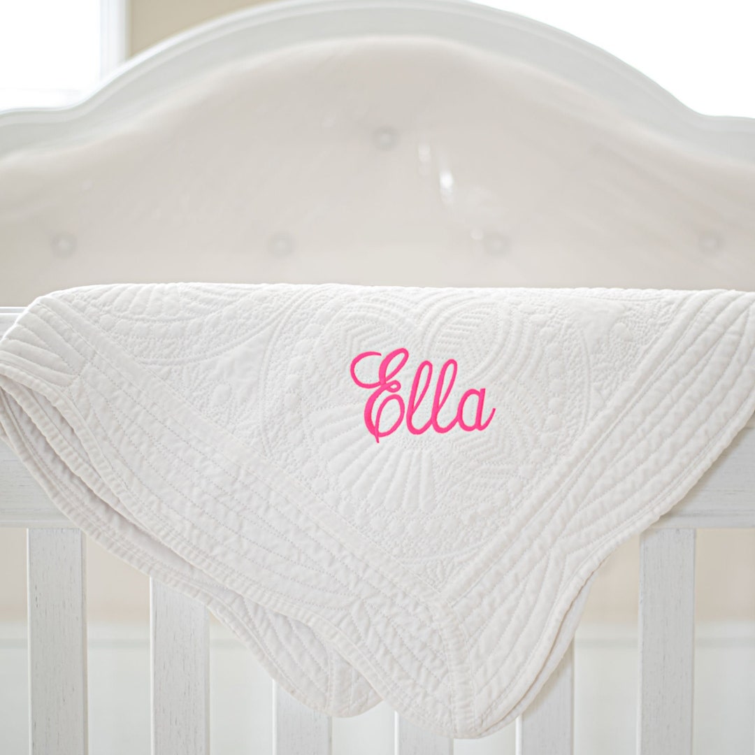 Personalized Baby Quilt, Monogram Baby Quilts, Baby Girl Quilt ...