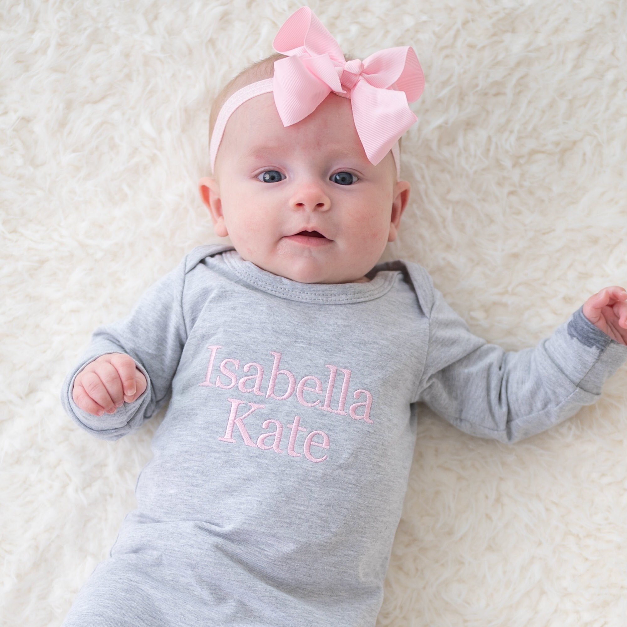 Personalized Baby Romper, Baby Girl Coming Home Outfit, Baby Hospital ...
