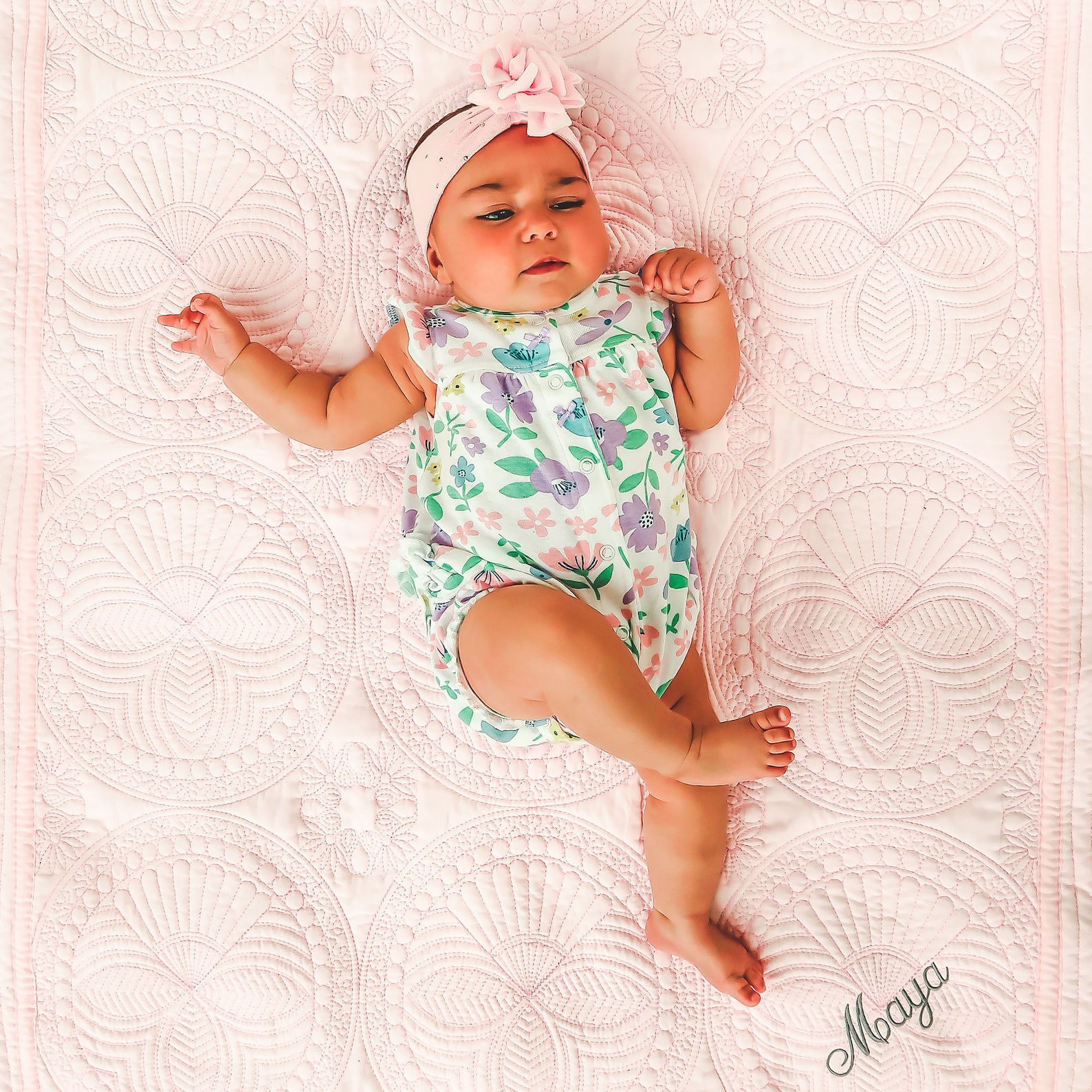 Personalized Baby Quilt, Monogram Baby Quilts, Baby Girl Quilt ...