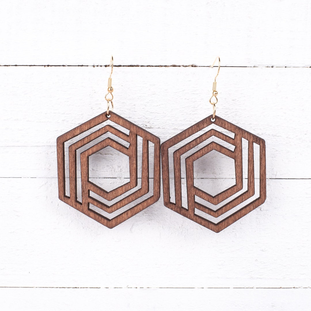 Wood Earrings, 40 Styles of Wooden Earrings, Wood Teardrop Earrings ...