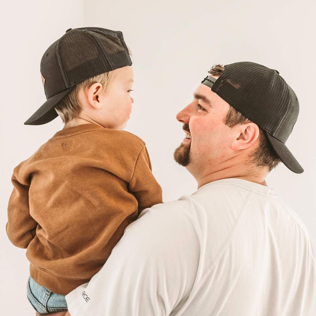 Matching Patch Hats, Personalized Dad Hats, Father's Day Gift for New Dads, Trucker Caps for Dad ...