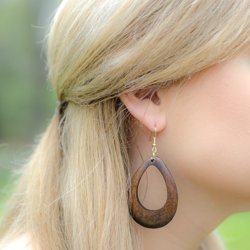Wood Earrings 64 Styles of Wooden Earrings Wood Teardrop - Etsy