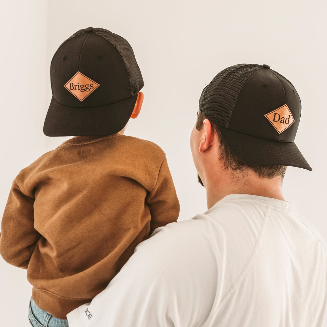 Personalized Dad Hats, Matching Patch Hats, Father's Day Gift for New ...