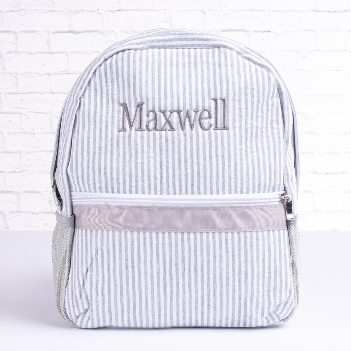 Personalized Baby Backpacks, Monogrammed Toddler Backpacks, Seersucker ...