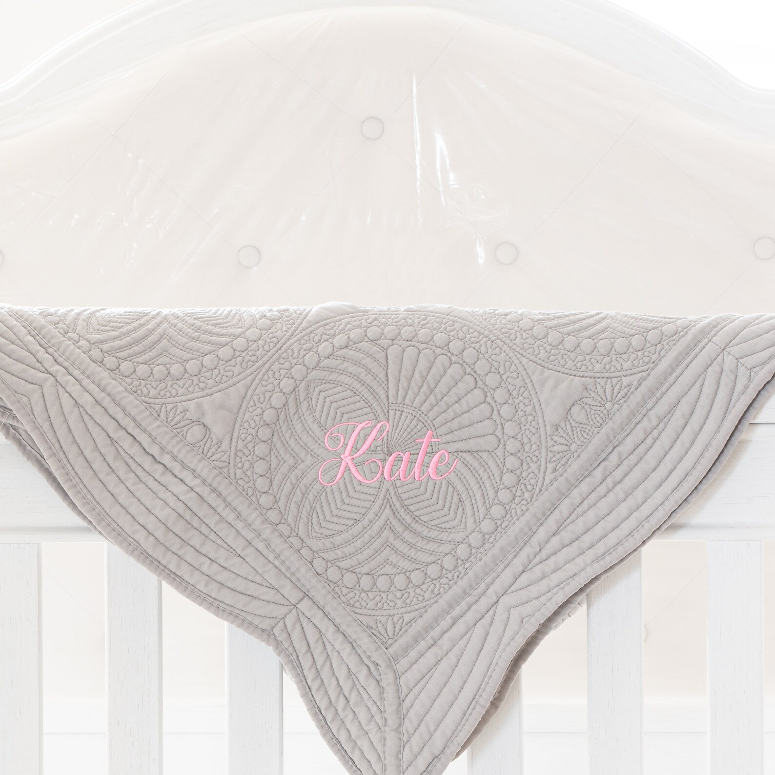 Personalized Baby Quilt, Monogram Baby Quilts, Baby Girl Quilt ...