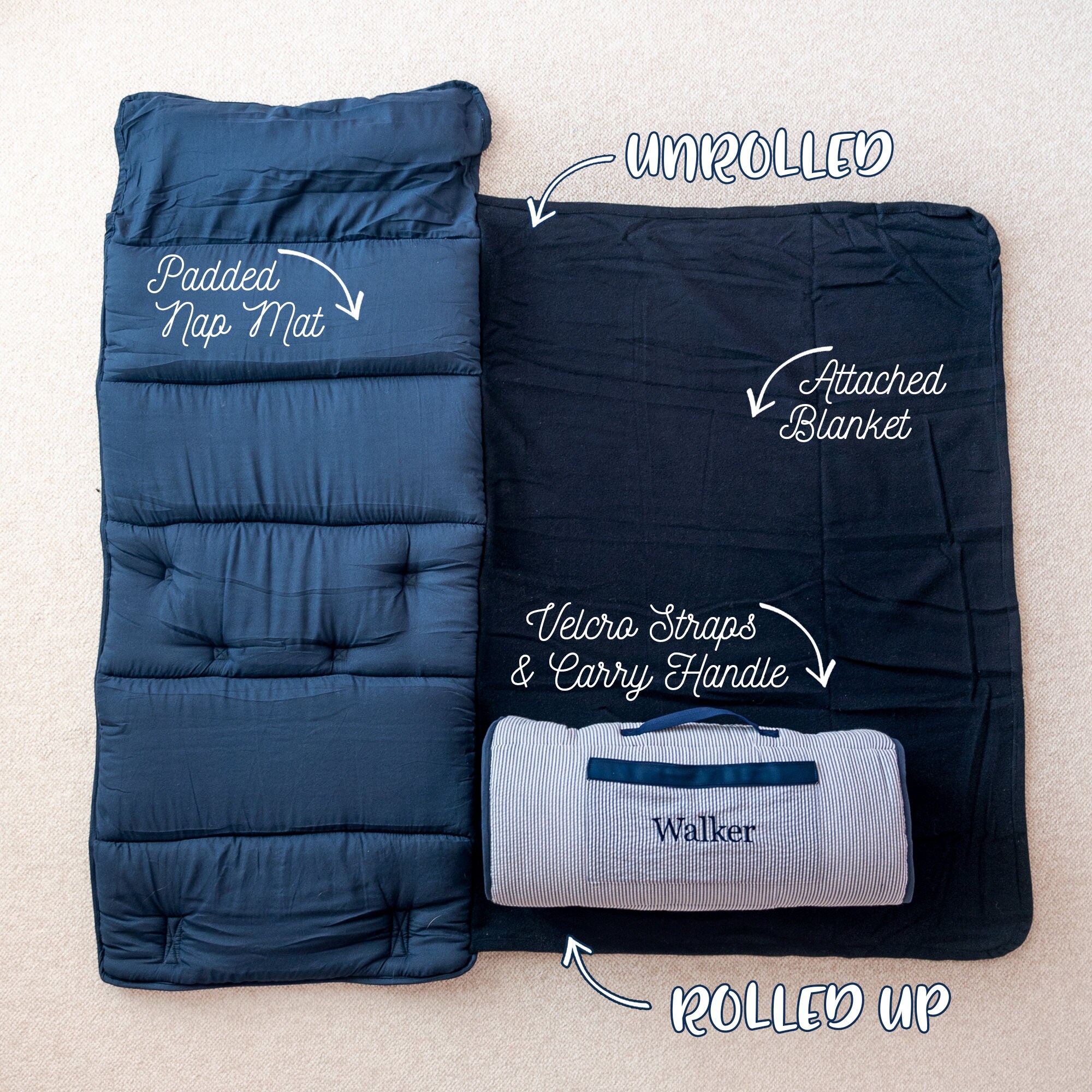 Personalized Nap Mats, Seersucker Nap Mats, Toddler Nap Mat, Preschool ...